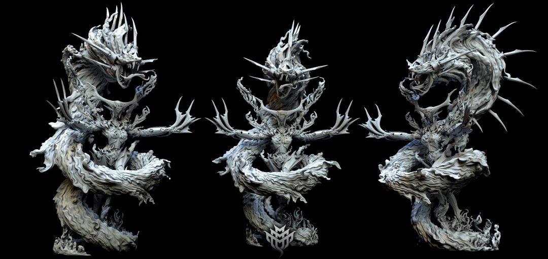 Burning Embers Ophidian Mini Monster Mayhem Printed Miniature Dungeons ...