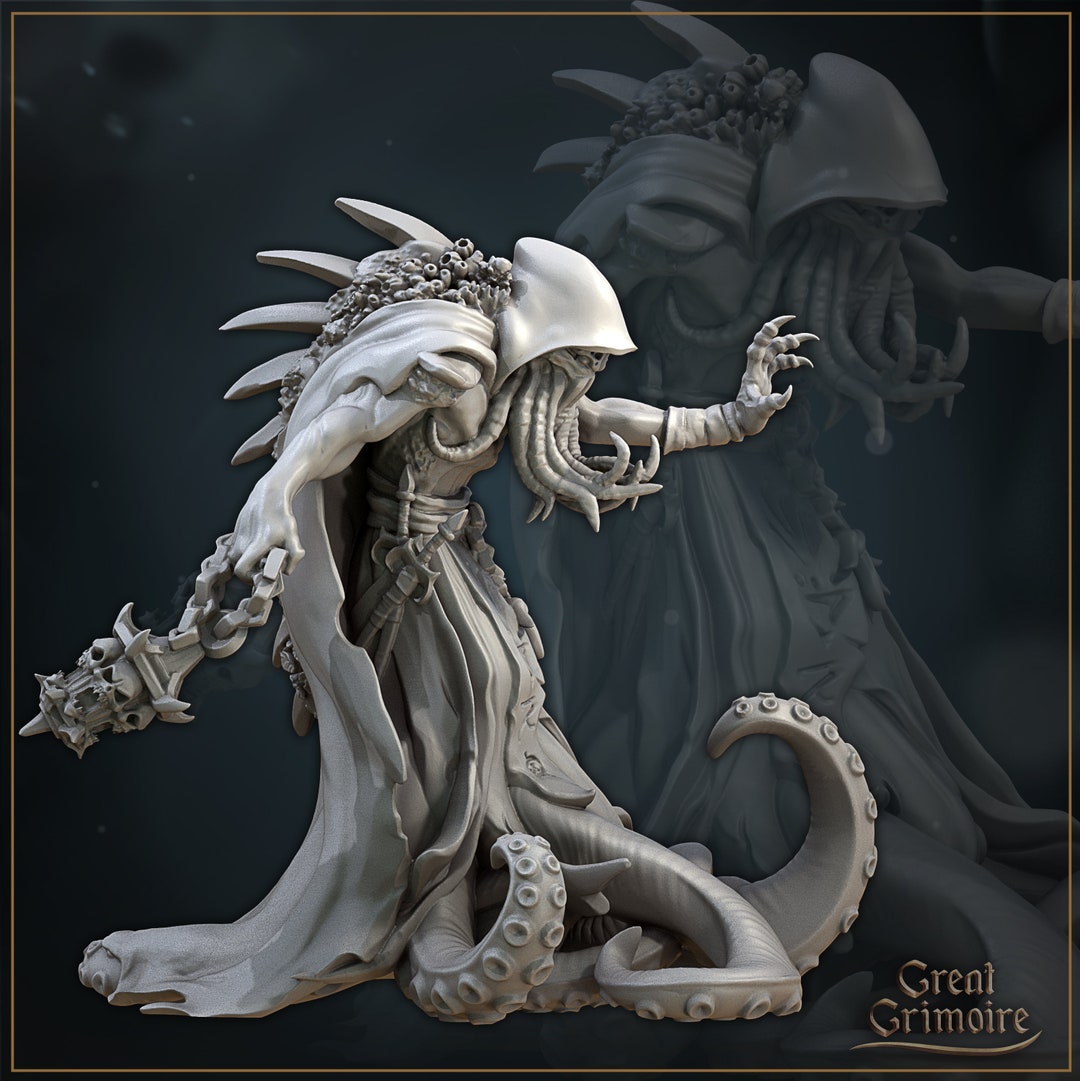 Sunken Shaman Great Grimoire Printed Miniature Dungeons & Dragons ...