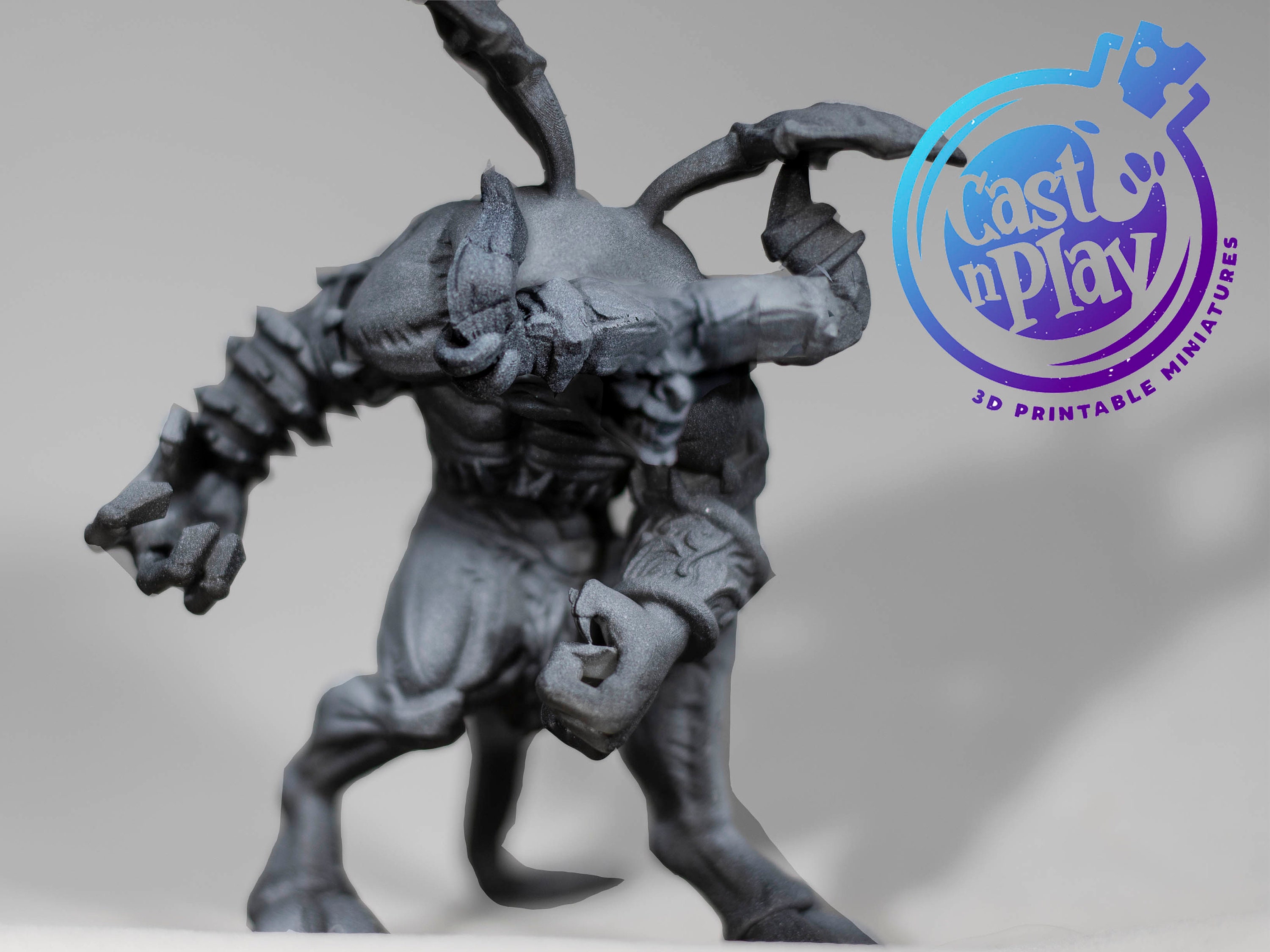 Bull Demon Cast n Play Printed Miniature Dungeons & | Etsy