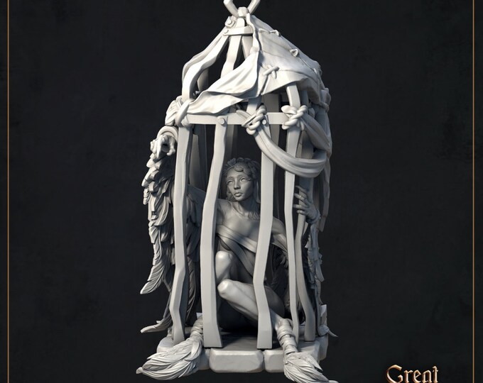 Caged Avian - Great Grimoire Printed Miniature | Dungeons & Dragons ...