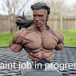 Conan Bust Clay Cyanide Printed Model Dungeons & Dragons Pathfinder ...