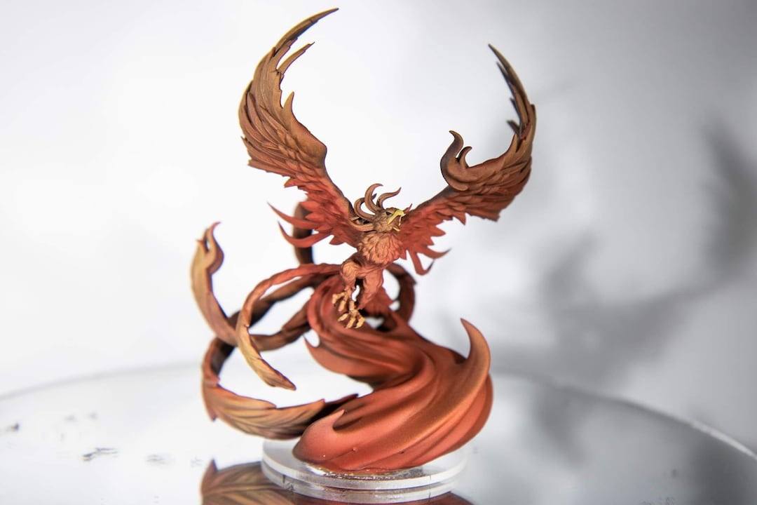 Phoenix Painted Model Cast N Play Printed Miniature Dungeons & Dragons ...