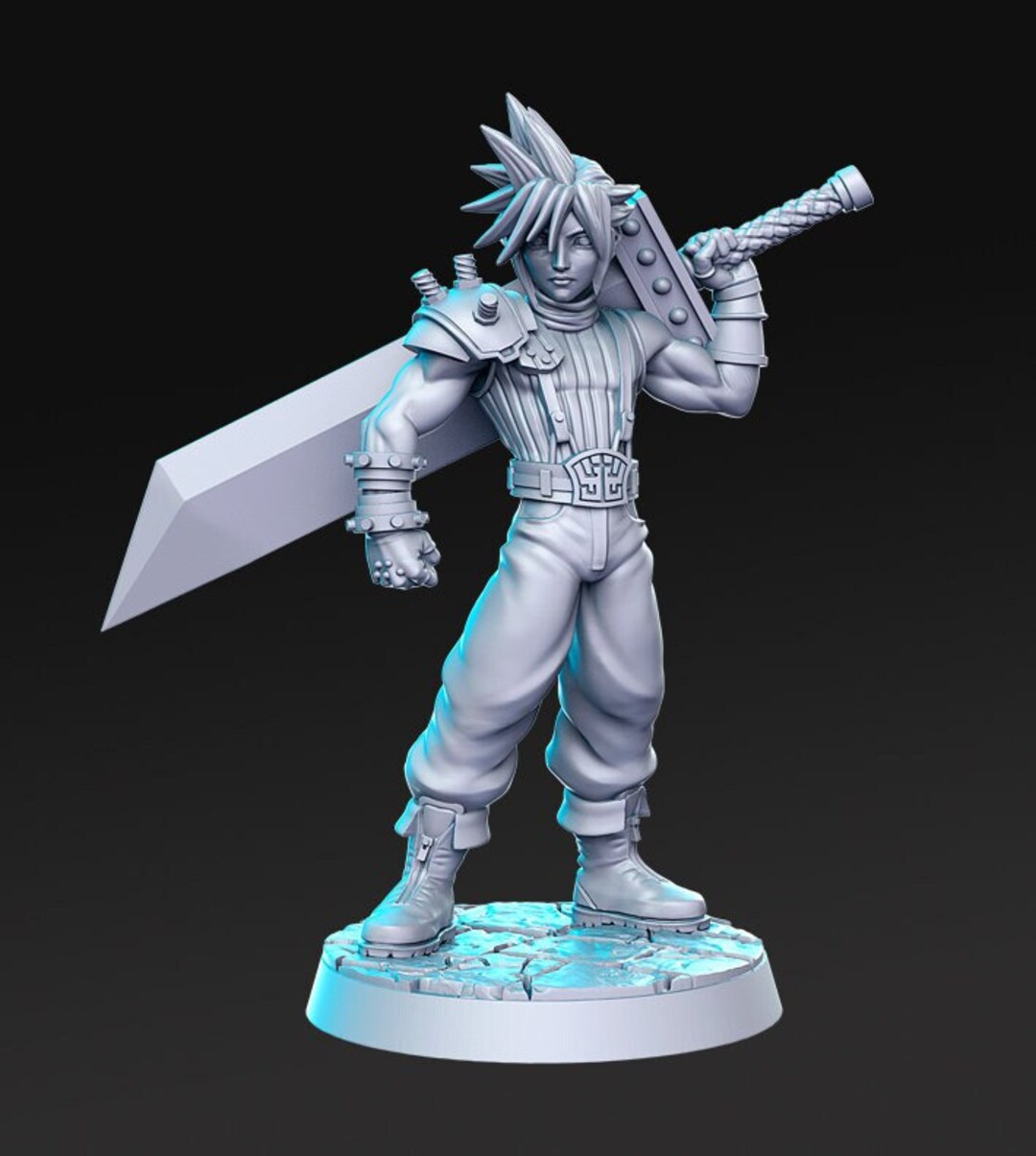 Claude, JRPG Hero RN Estudio Printed Miniature Dungeons & Dragons ...