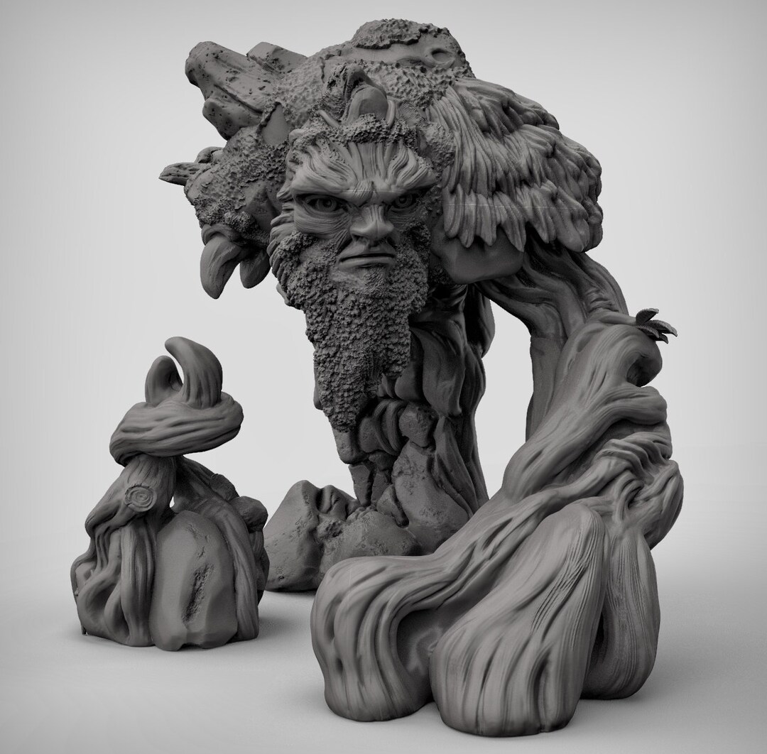 Tree Man Duncan Shadow Printed Miniature Dungeons & Dragons Pathfinder ...