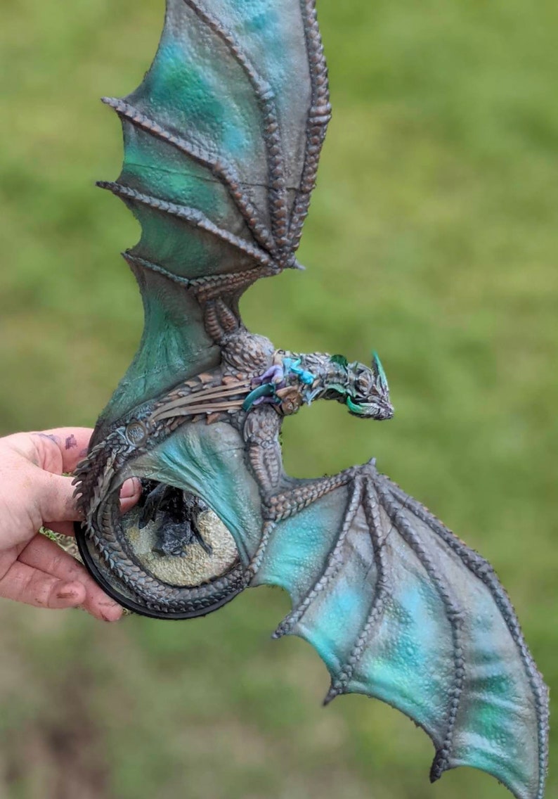 Flying Dragon Painted Model Lord of the Print Miniature - Etsy