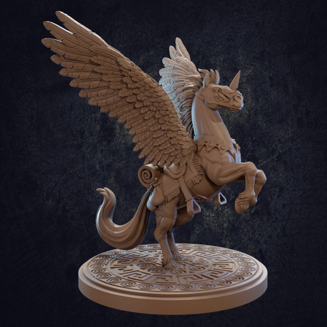 Thunderclap, Pegasus the Dragon Trapper's Lodge Printed Miniature ...