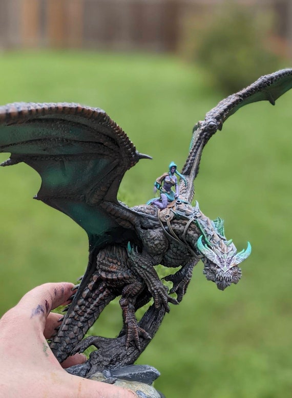 Flying Dragon Painted Model Lord of the Print Miniature - Etsy