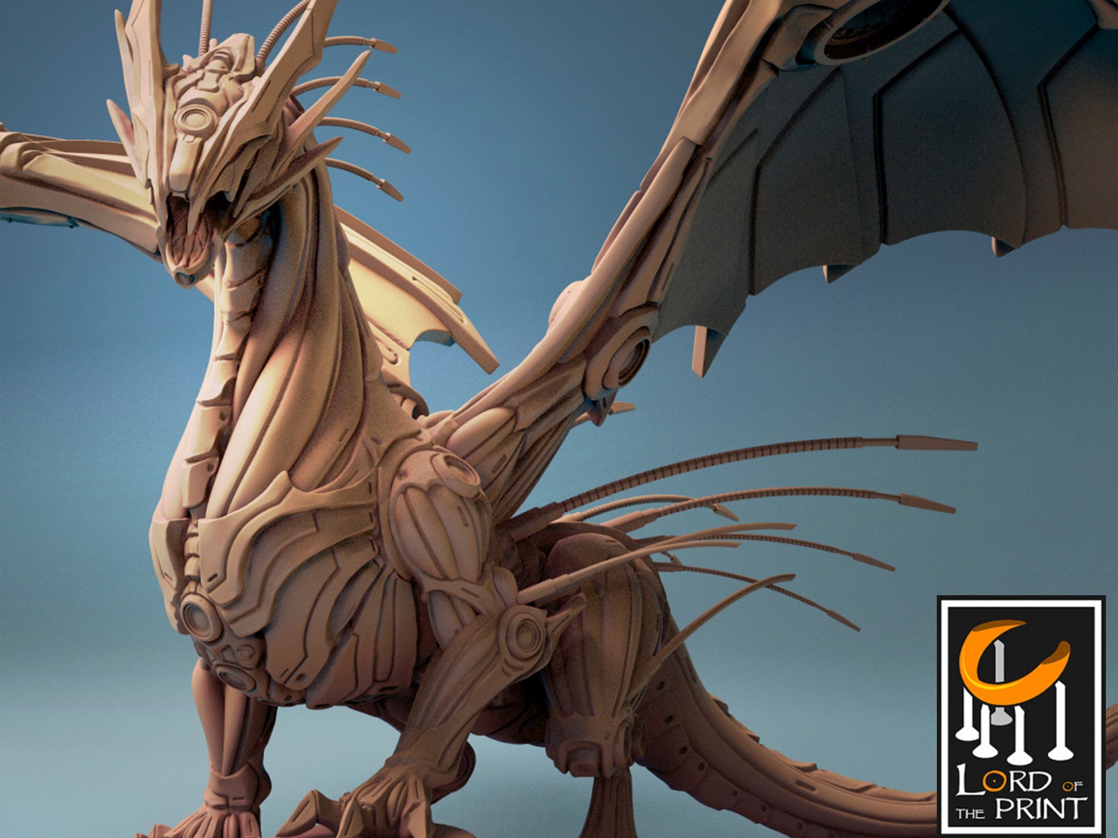 Dragon Construct Lord of the Print Miniature Dungeons & - Etsy