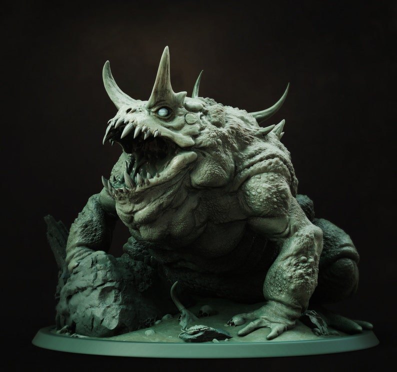 Giant Toad Lord of the Print Miniature Dungeons & Dragons - Etsy
