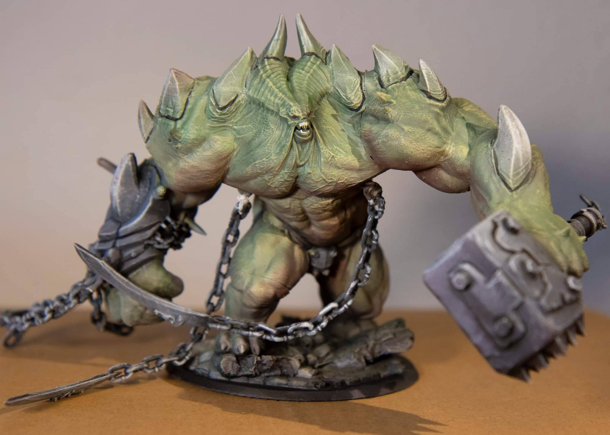 Zombie Behemoth With Hammer Lord of the Print Miniature - Etsy