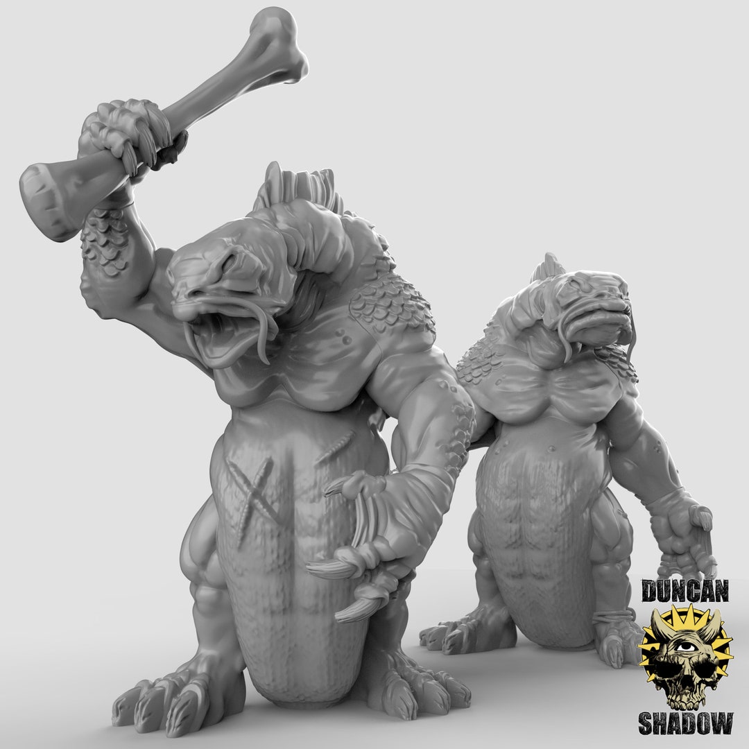 Kua Toa Giant Duncan Shadow Printed Miniature Dungeons & Dragons ...