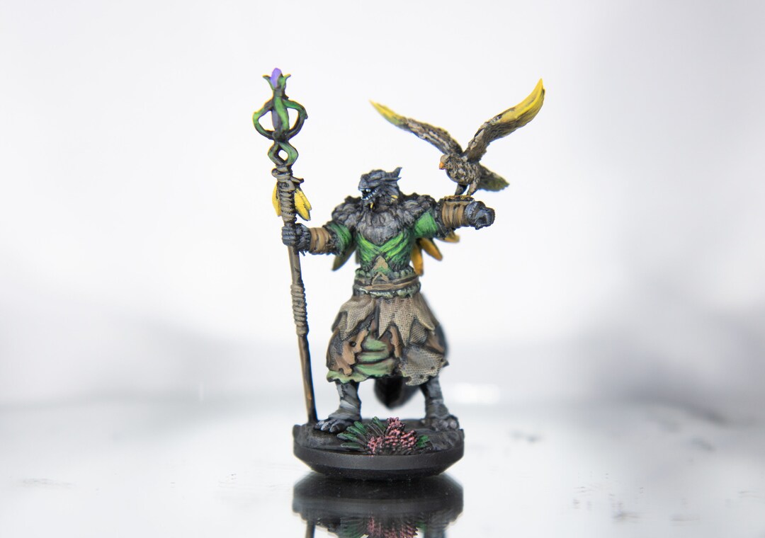 Dragonblood Clan Druid Painted Model Clay Cyanide Printed Miniature ...