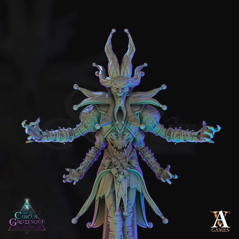 The Grinning God Circus Clown Archvillain Games Printed | Etsy