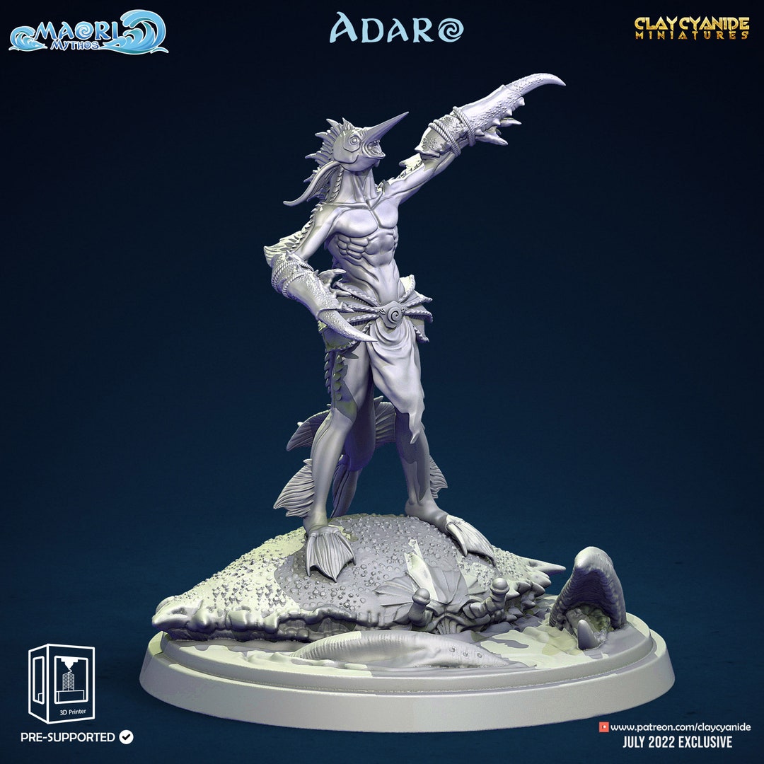 Adaro - Clay Cyanide Printed Model | Dungeons & Dragons | Pathfinder ...