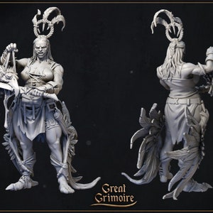 Feather Huntress Great Grimoire Printed Miniature Dungeons & Dragons ...