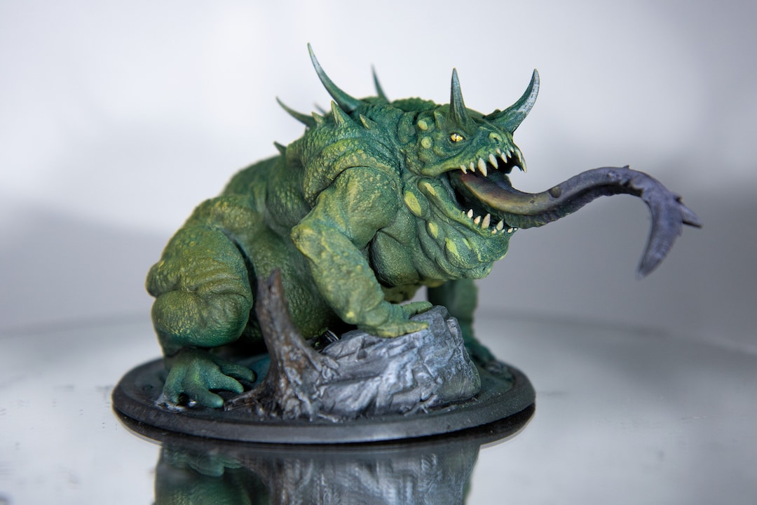 Giant Toad Painted Model Lord of the Print Miniature Dungeons & Dragons ...