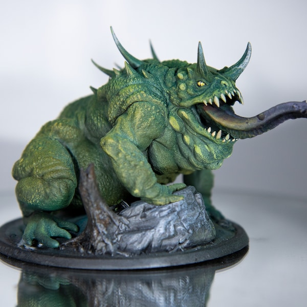 Painted Giant Lizard Miniature - Etsy