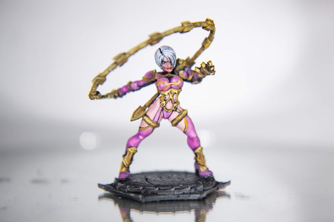 Poison, Sword-whip Wielder Painted Model RN Estudio Printed Miniature ...