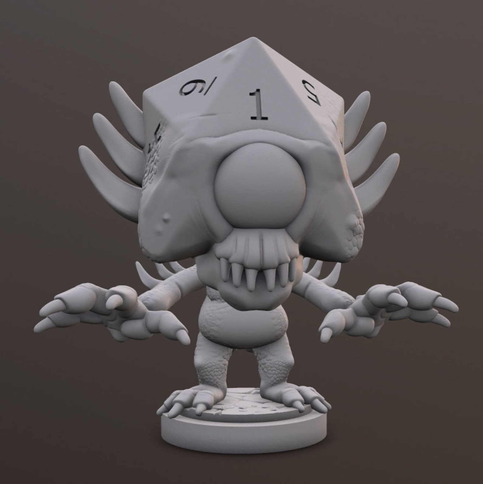 Dice Head Cyclops Nothic Dice Heads Printed Miniatures - Etsy