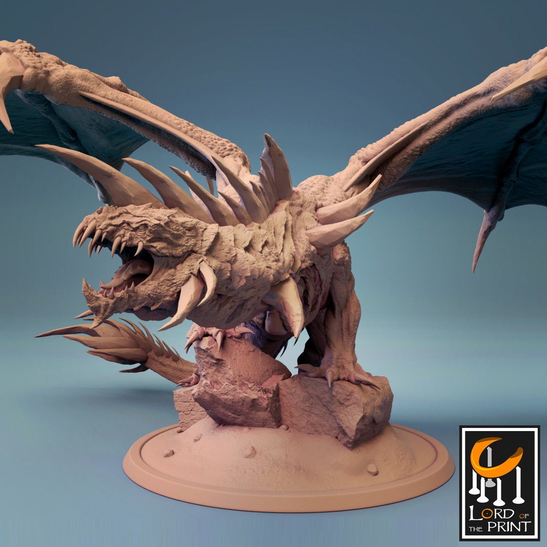 Young Crystal Dragon Lord of the Print Miniature Dungeons & Dragons ...