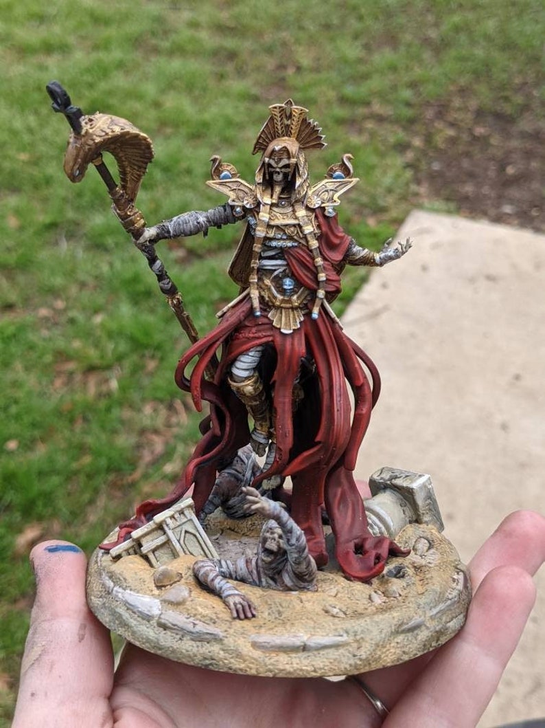 Undead Anubis Ancient Egyptian God King Painted Model - Etsy