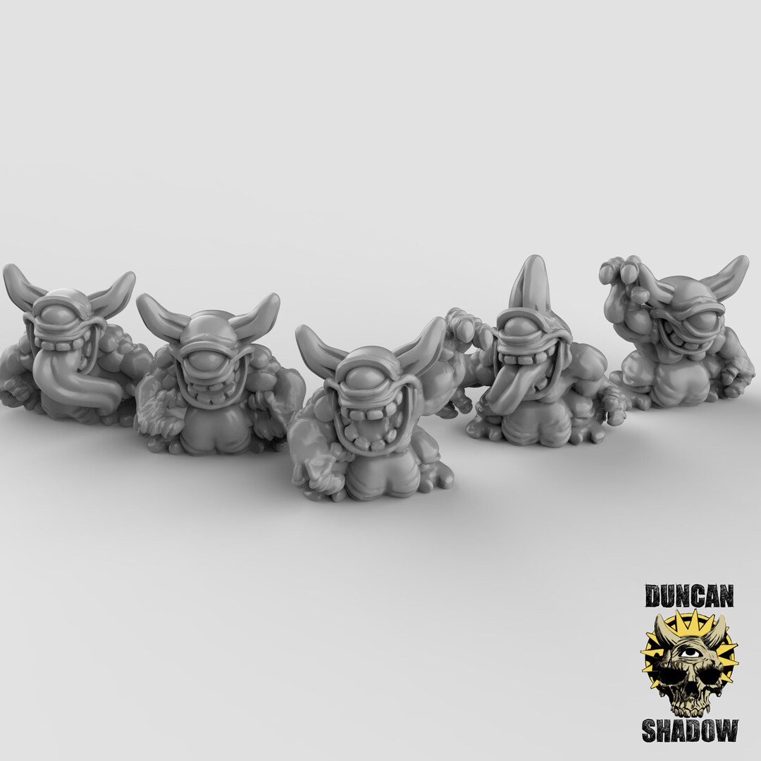 Demon Swarm - 5 Duncan Shadow Printed Miniatures | Dungeons & Dragons ...