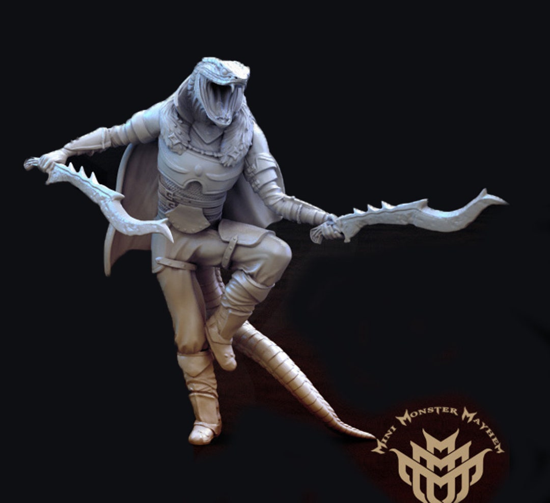 Yuan Ti Aerialist Rogue - Mini Monster Mayhem Printed Miniature ...