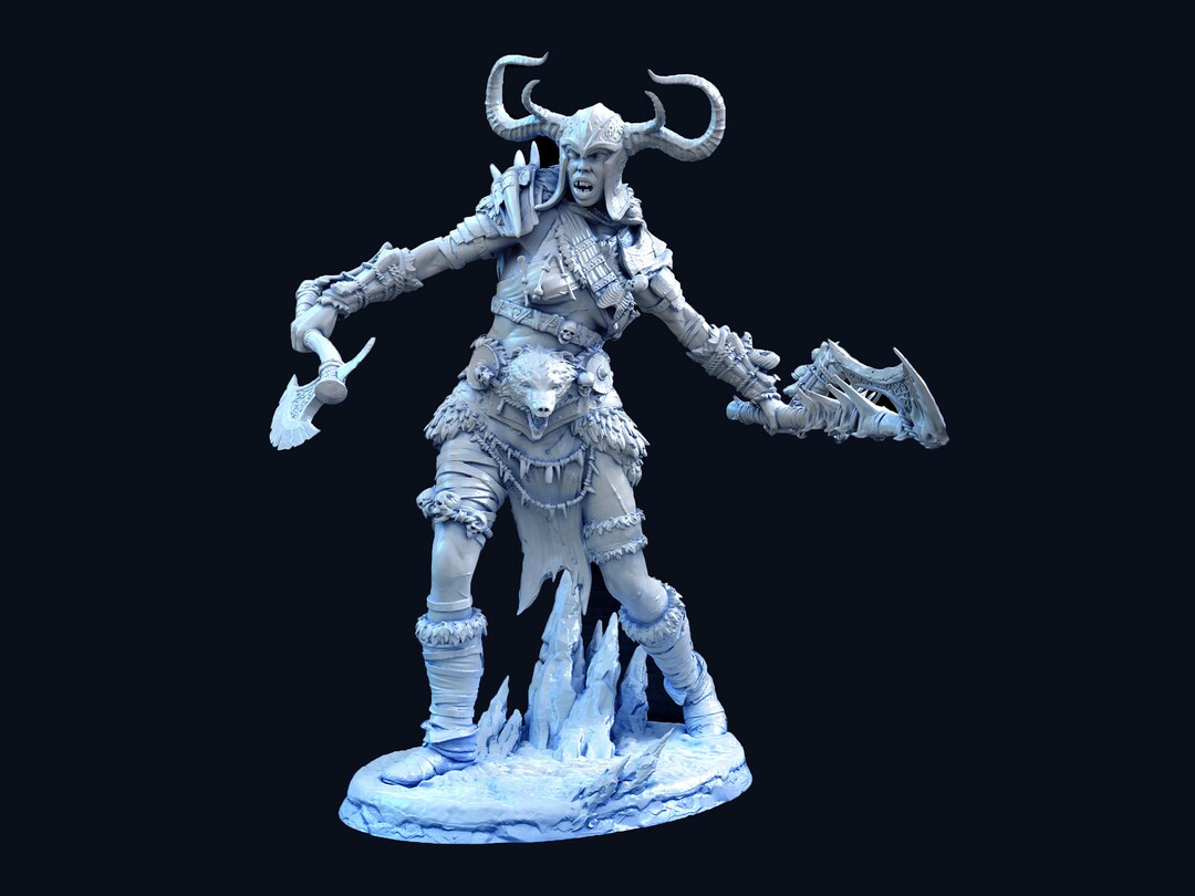 Frost Giant Mini Monster Mayhem Printed Miniature Dungeons & Dragons ...
