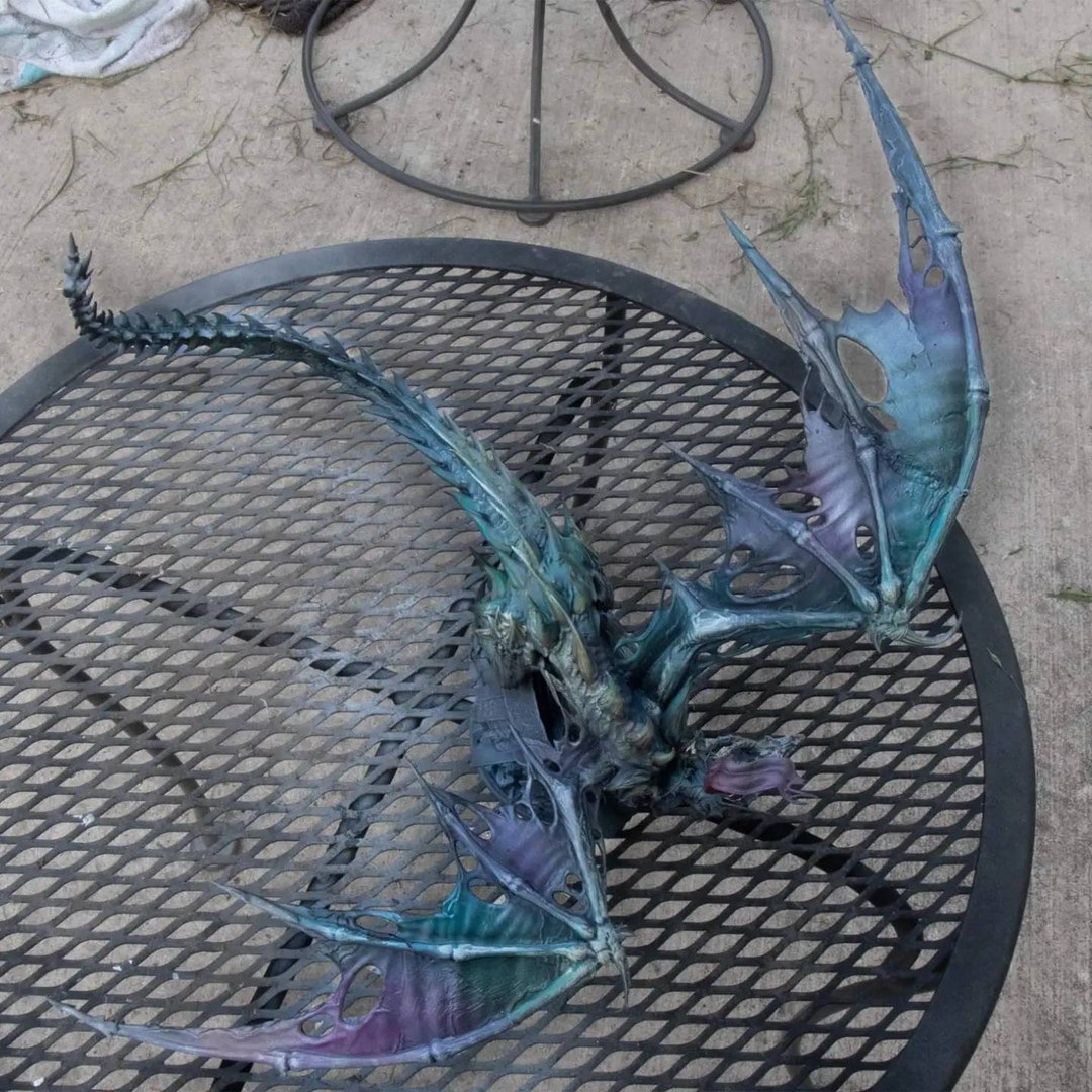 Cursed Dragon Fully Painted Model Lord of the Print Miniature Dungeons ...