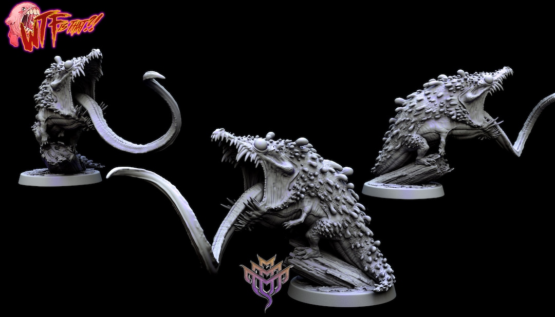 Big Mouth Alli Mini Monster Mayhem Printed Miniature Dungeons & Dragons ...