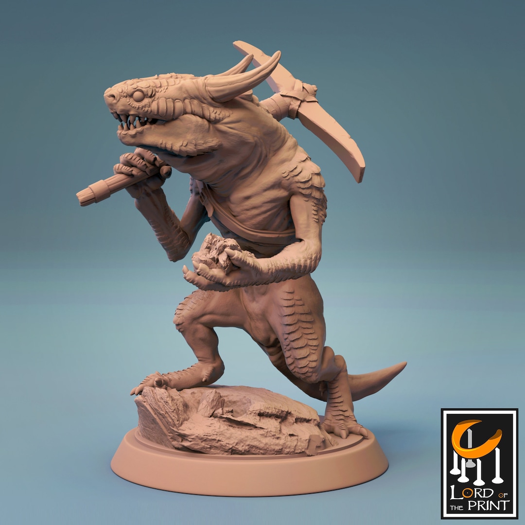 Kobold Miner - Lord of the Print Miniature | Dungeons & Dragons ...