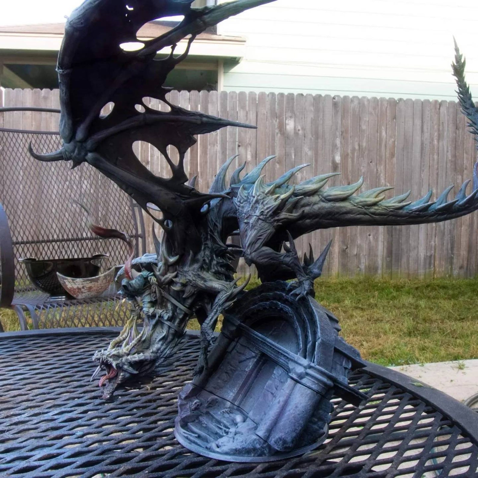 Cursed Dragon Lord of the Print Miniature Dungeons & - Etsy