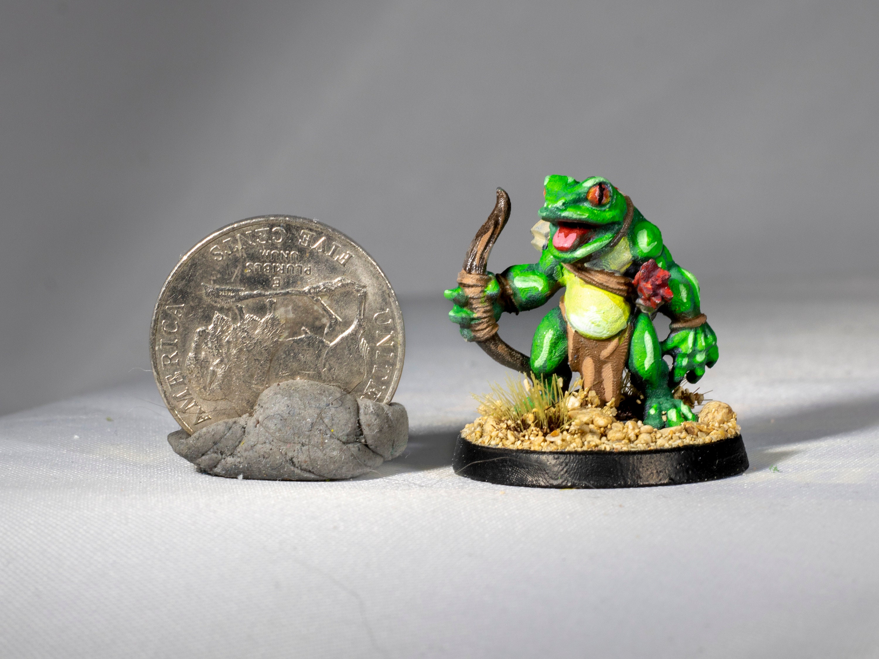 Boggard Frog Ranger With Bow Duncan Shadow Printed Miniature - Etsy