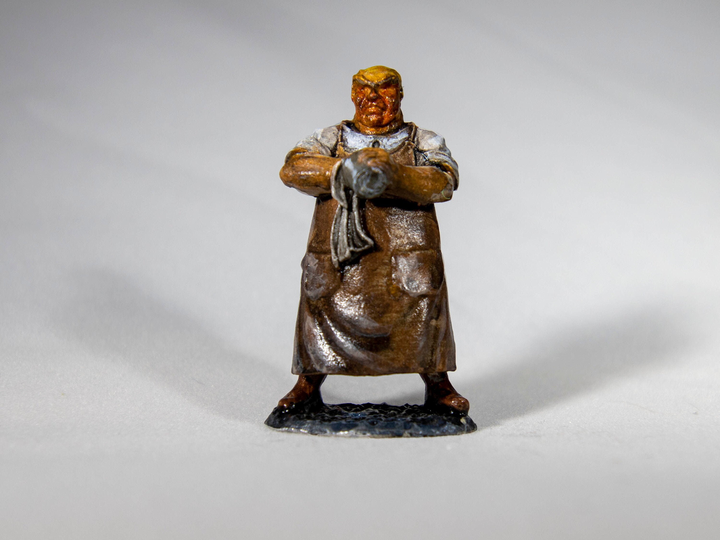 Orange Man Barkeep Dungeons & Dragons Painted Miniature | Etsy