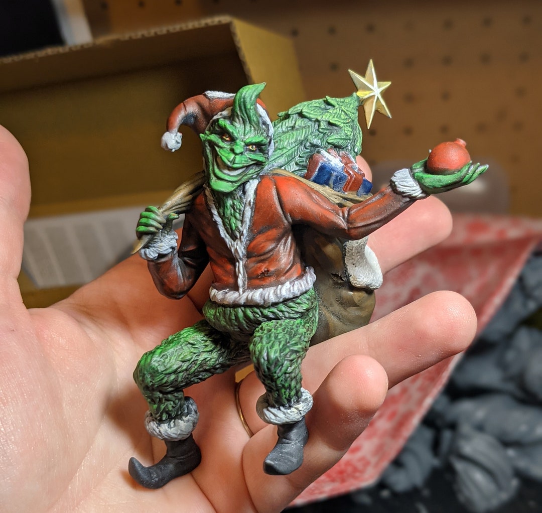 The Grinch 3 Inches Tall Display Model - Clay Cyanide Printed Miniature ...