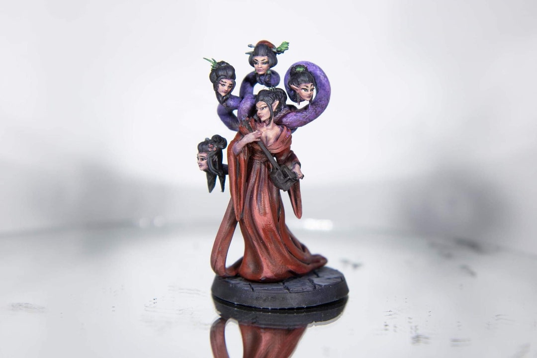 Yamata, Snake Bard Painted Model Great Grimoire Printed Miniature ...