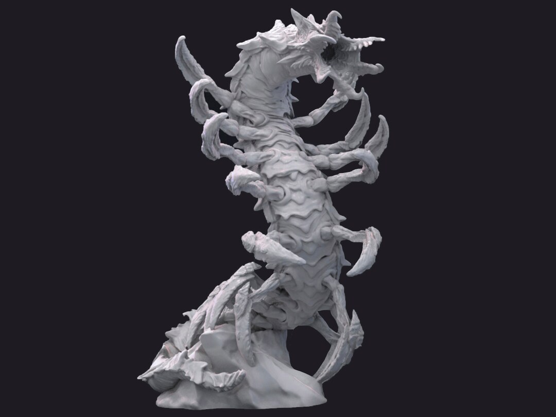 Remorhaz, Centipede Worm - Mini Monster Mayhem Printed Miniature ...