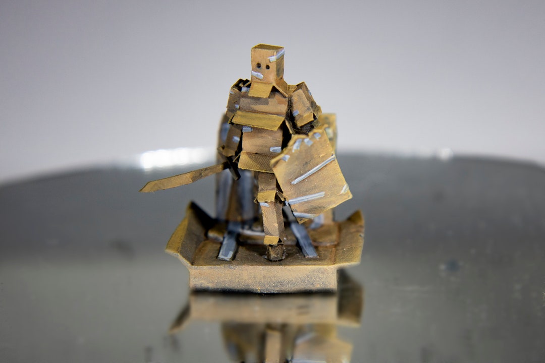 Cardboard Chevalier Painted Model - Mini Monster Mayhem Printed ...