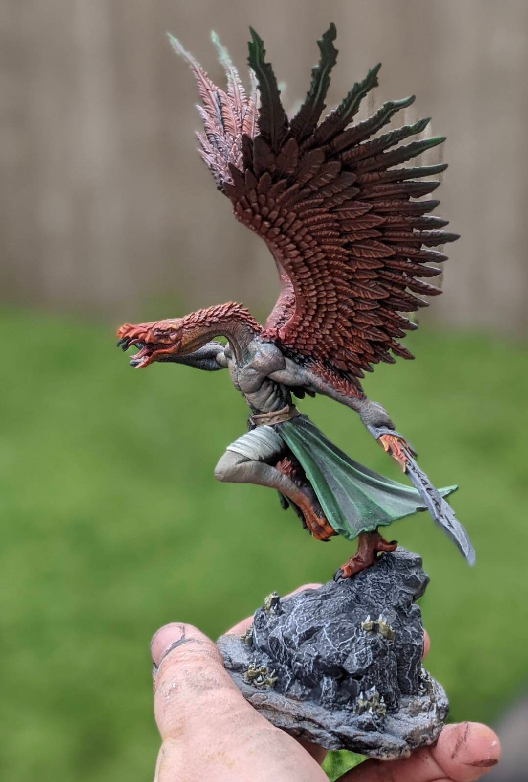 Vulduk, Vulture Demon Painted Model - Archvillain Games Printed ...
