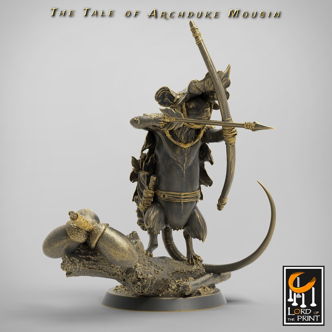 Mouse Archer - Lord of the Print Miniature | Dungeons & Dragons ...