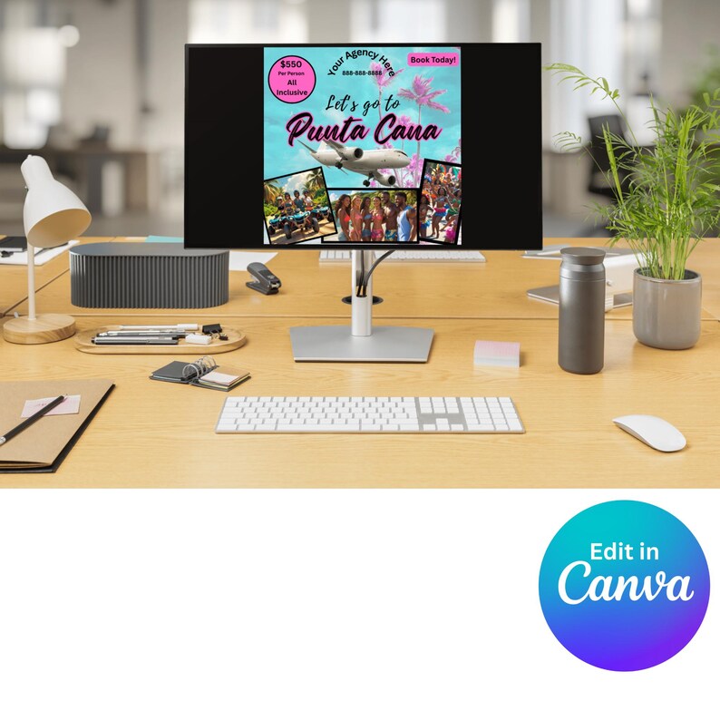 Editable Travel Agent Flyer Template: Punta Cana Deals (digital ...