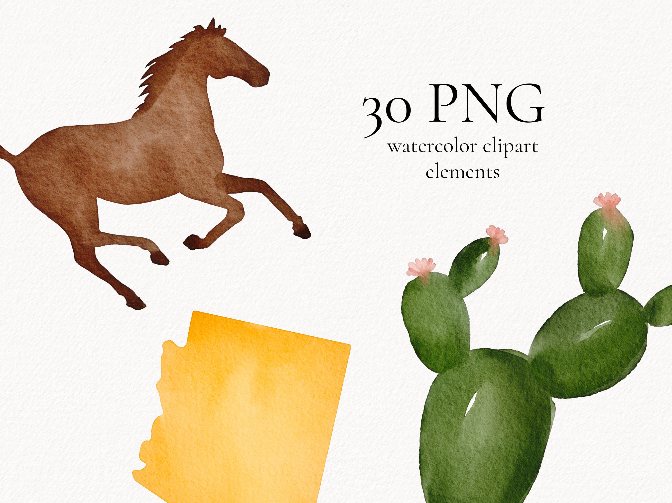 Scottsdale Arizona Watercolor Clipart, Scottsdale Clipart, Arizona ...