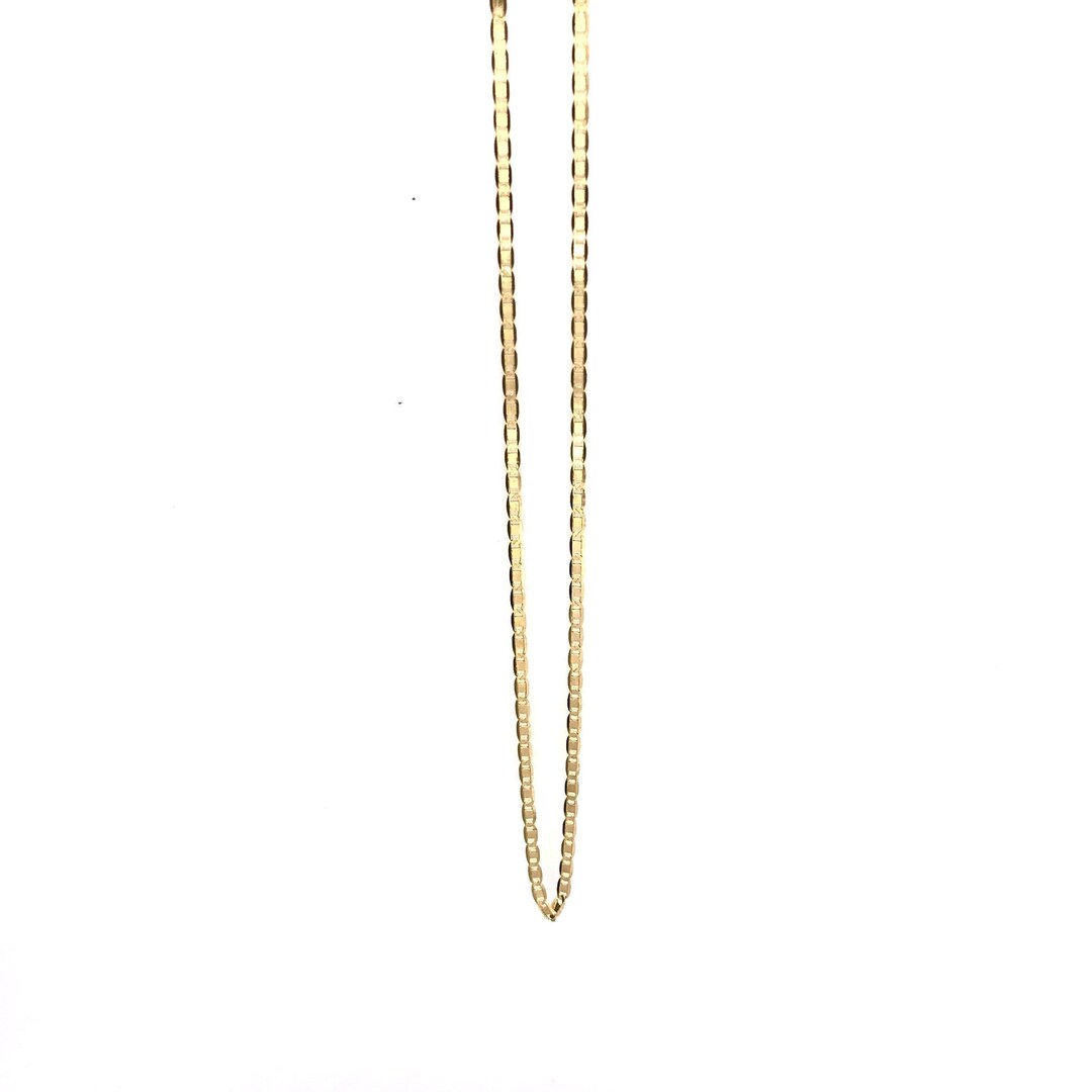 18K Yellow Gold Chain Necklace for Men Perfect Gift for Him Men's Chain ...