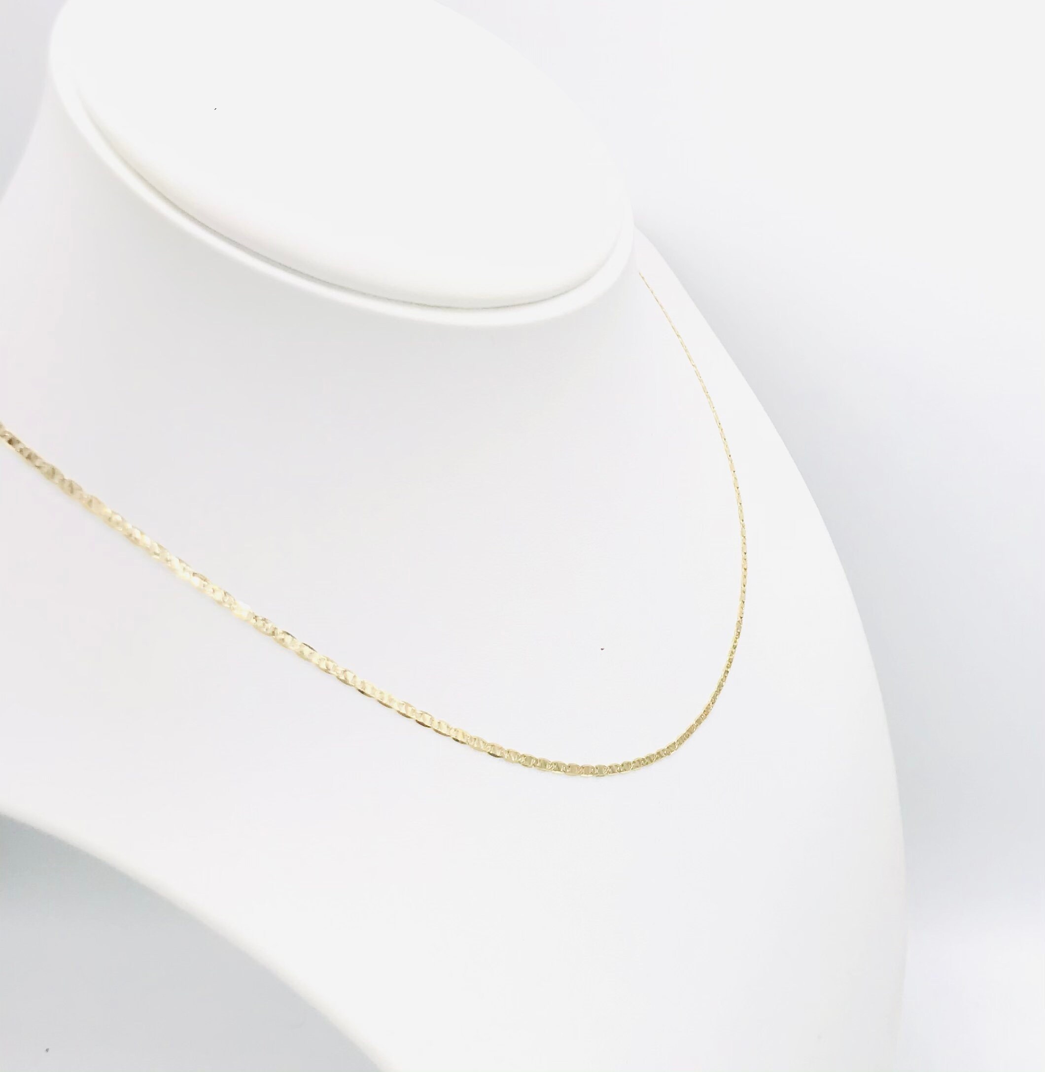 18K Yellow Gold Chain Necklace for Men Perfect Gift for Him | Etsy