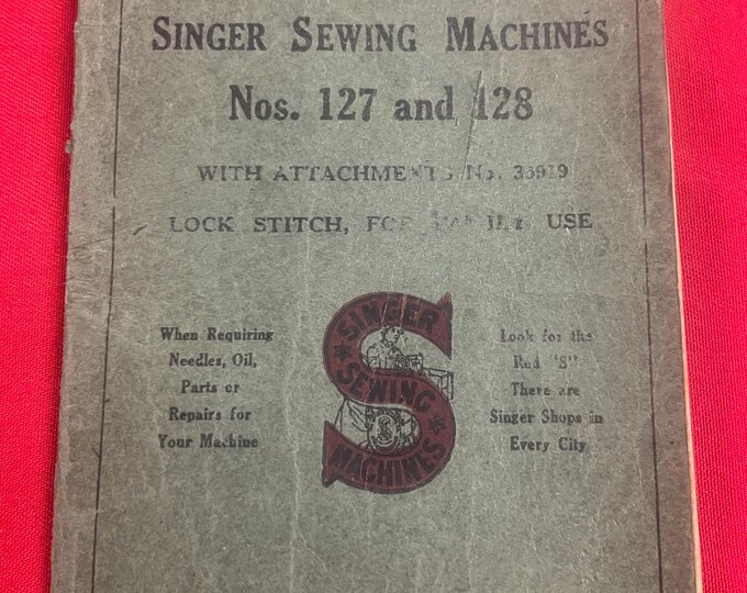 Vintage Singer Sewing Machine Instruction Booklet. - Etsy