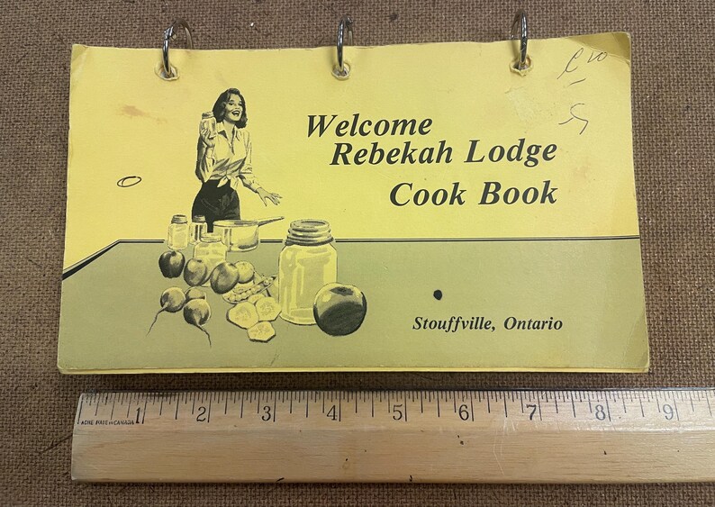 Vintage “welcome Rebekah Lodge Cook Book, Stouffville, Ontario - Etsy