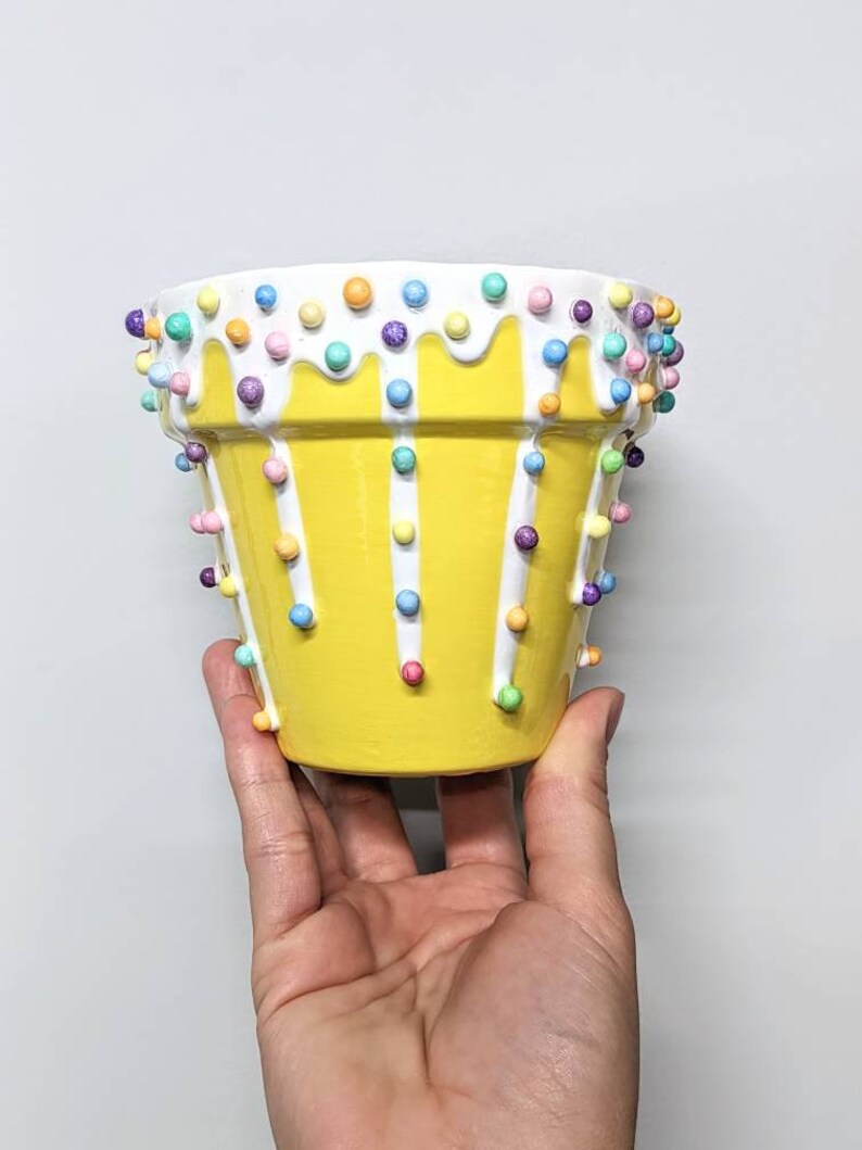 Ice Cream Pot Fun Planter Ice Cream Planter Unique Plant - Etsy