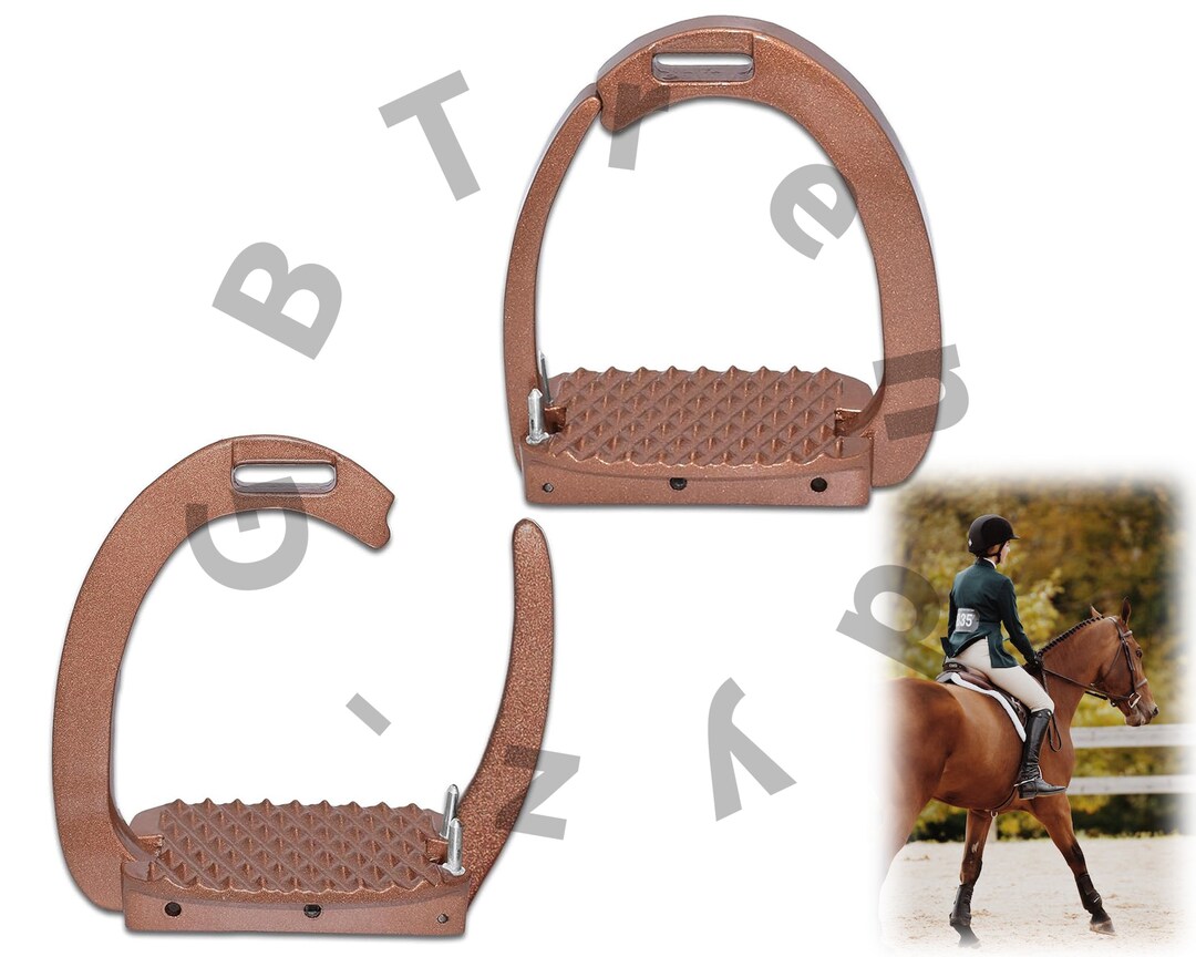322 Horse Riding Evo Stirrups - Quick Out Safety Stirrups - Gold ...