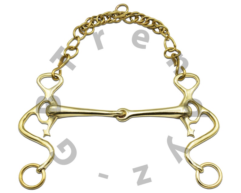 Royal Portuguese Horse Bit - German Silver S Cheek Shanks - Etsy Canada