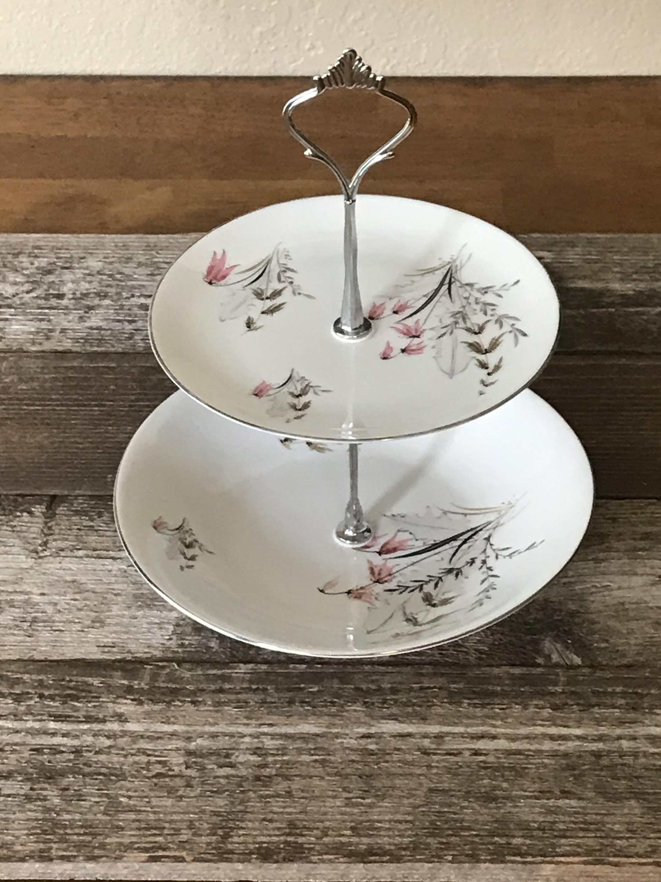 Handmade Two Tiered Tidbit Tray, Bavaria Germany China - Etsy.de